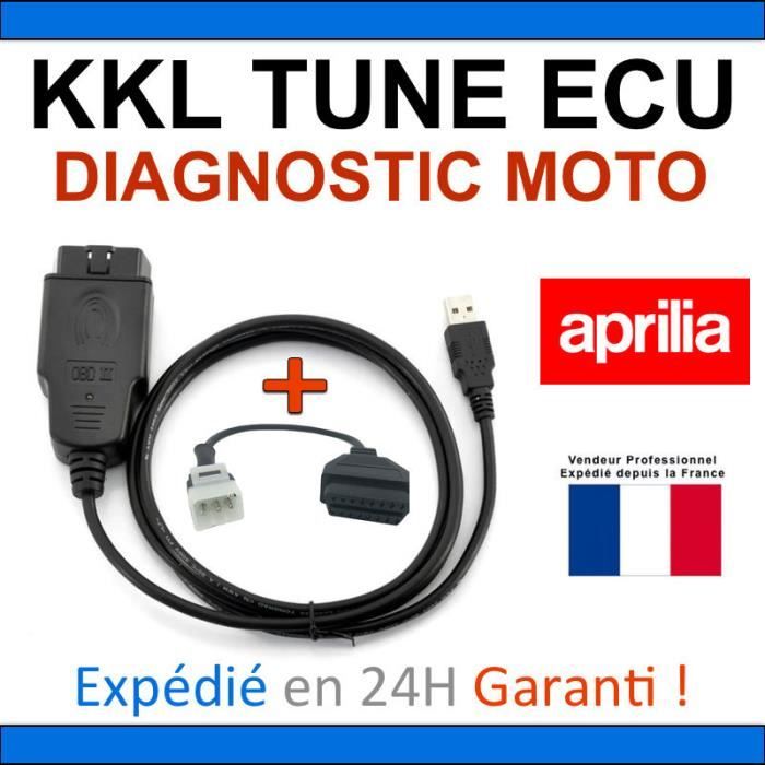 Kit officiel diagnostic APRILIA + ADAPTATEUR OBD compatible TUNEECU ...