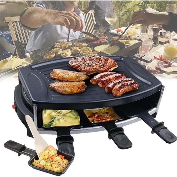 Grill à Raclette Electrique BBQ Grill 2 en 1, Appareil à Raclette Grill ...