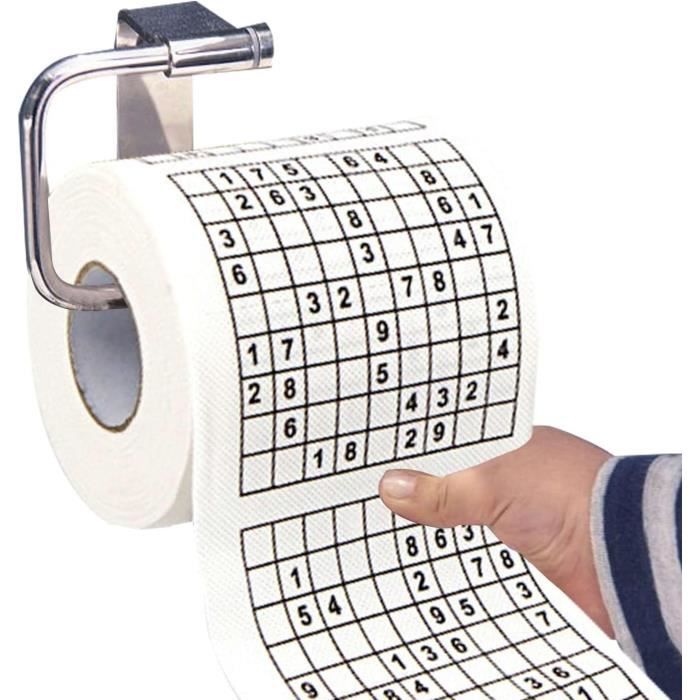 Rouleau De Papier Toilette Sudoku - Papier Toilette Sur Le Thème Sudoku | Nouveauté Numéro ...