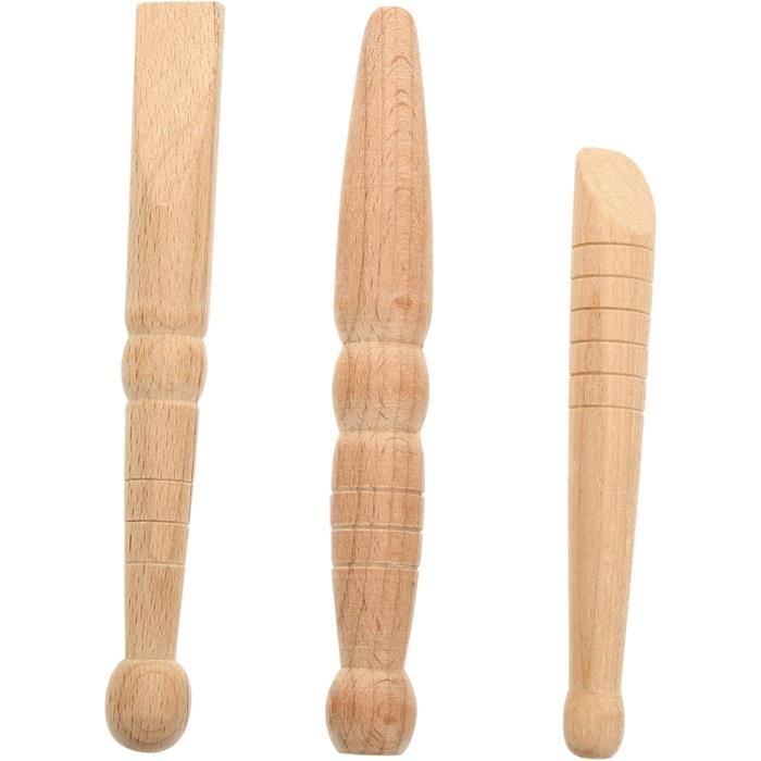 3 Pièces En Bois Masseurs Pour Mains Outils De Réflexologie Stylo D'Acupression Outil De ...