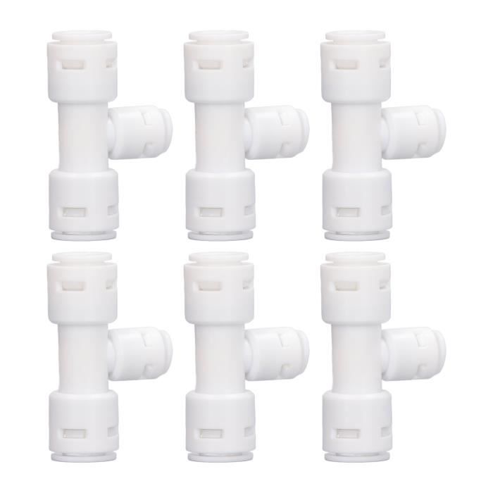 Cikonielf raccord de tuyau Lot de 10 Connecteurs de Tube à 3 Voies, Connecteur Rapide au Milieu ...