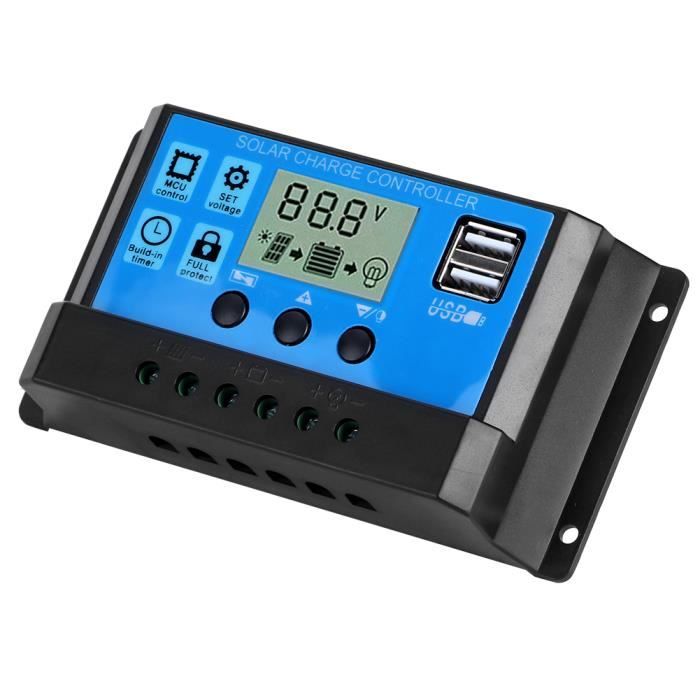 Contrôleur solaire - GAROSA - PWM 50A - Réglage numérique - Protection multiple - Compact et ...