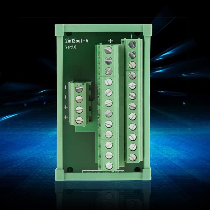 Qqmora module rail DIN Carte de dérivation de module d'interface de ...