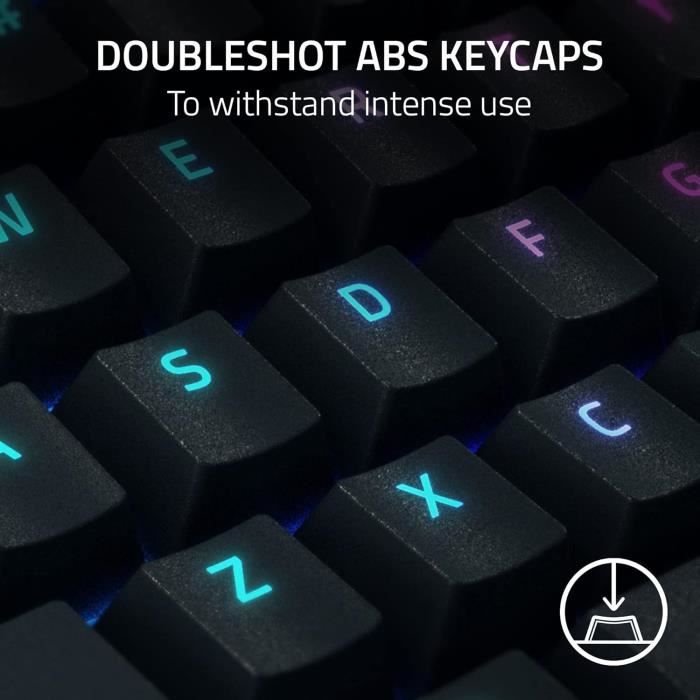 Clavier Gamer Mécanique Razer BlackWidow V4 Pro Switches Verts - RGB ...