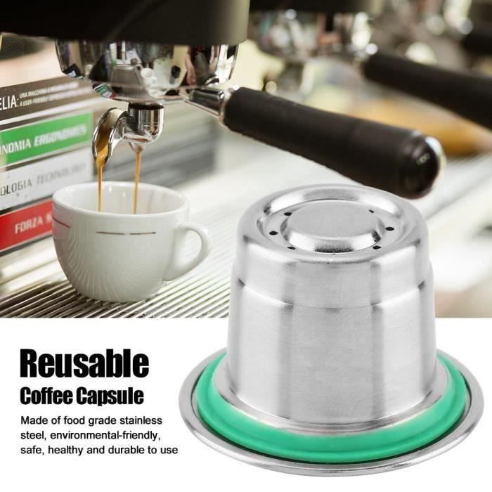 Light-Capsule de café réutilisable rechargeable d'acier inoxydable ...