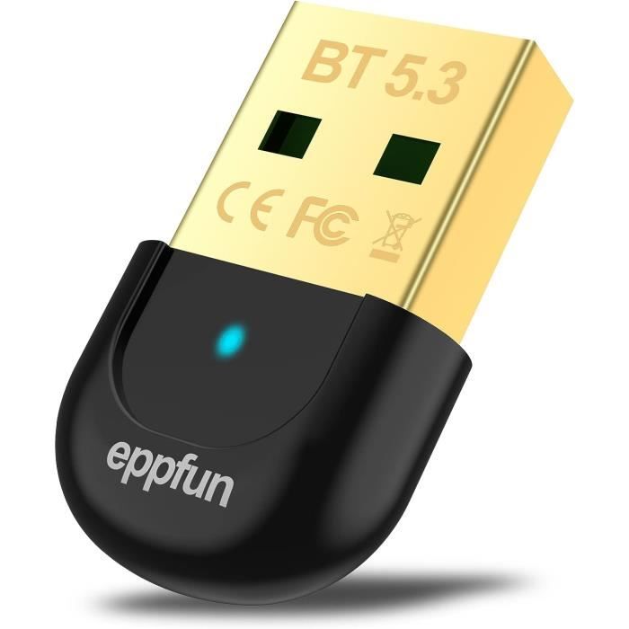 Eppfun Clé Bluetooth 5.3 Adaptateur Dongle, USB Bluetooth Audio ...