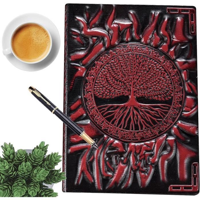 Umifica Journal en Cuir Vintage Arbre de Vie,Carnets de Notes d ...