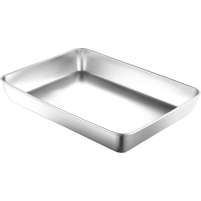 Plateau INOX Rectangulaire, plaque à patisserie pour la cuisson ...