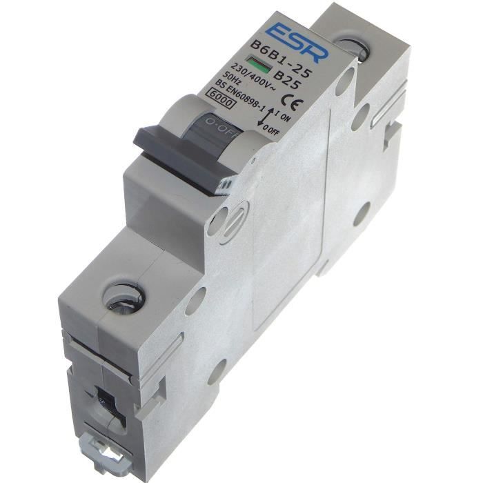 Disjoncteur Mcb Unipolaire Type B (Tous Les Ampères 6A 10A 16A 25A 32A ...