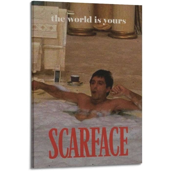Scarface Film Photo Sur Toile - Kit De Collage Mural Vintage - Poster ...