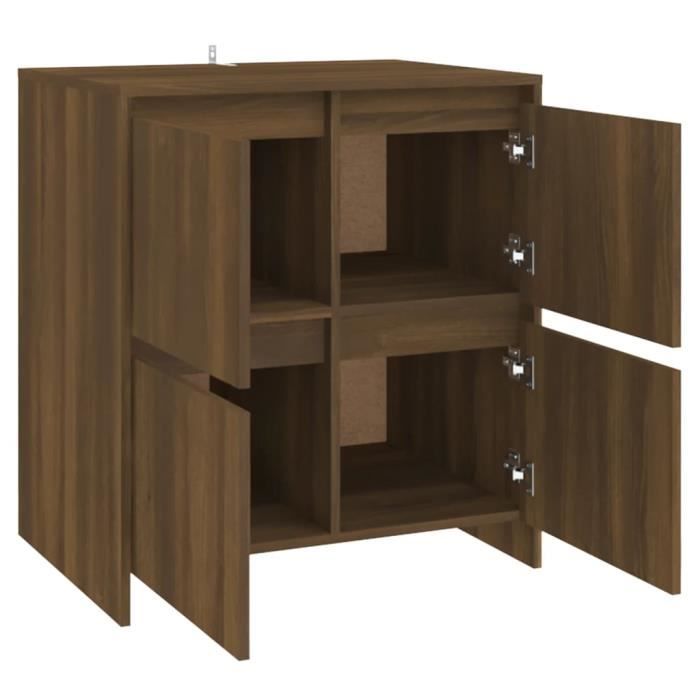 Garnaco Buffet Chêne marron 70x41x75 cm Aggloméré AB813013 85433 ...