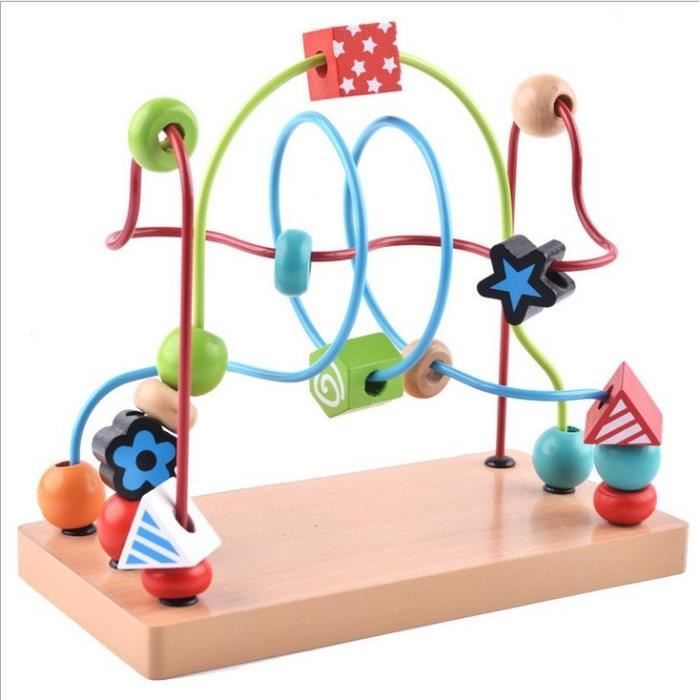 Boulier Labyrinthe Circuit de Motricité Bebe - MARGUERAS - Jouet Bois - Multicolore - 18 mois et ...