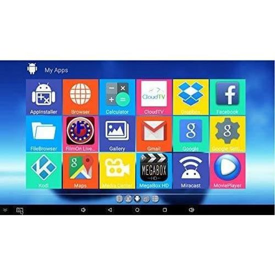 TV Box Amlogic S905X Quad Core 4K Reseau HD STB Android 9.0TV BOX ...