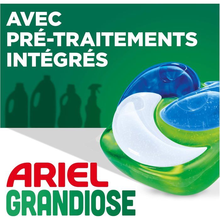 Ariel Grandiose PODS,Lessive Liquide En Capsules 21 Lavages,Fraîcheur ...
