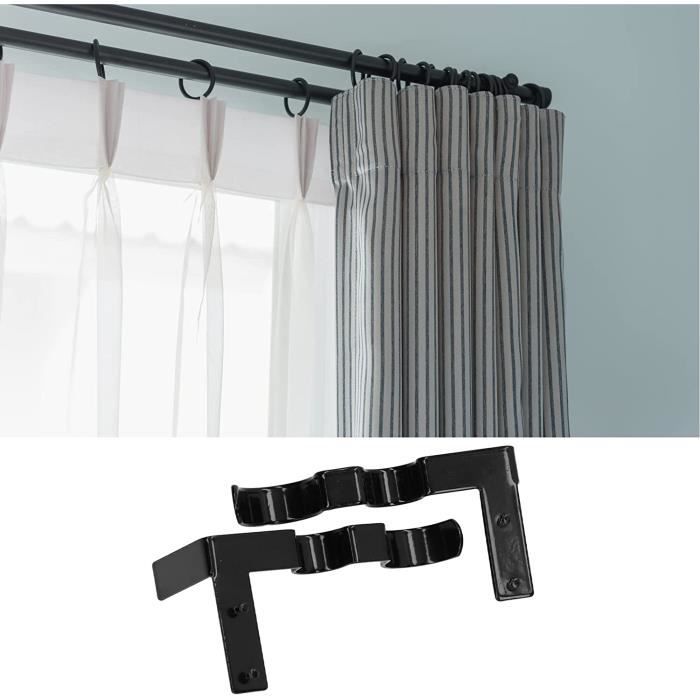 Support de Tringle à Rideau Double, Support de Tringle à Rideau 20 Lb ...