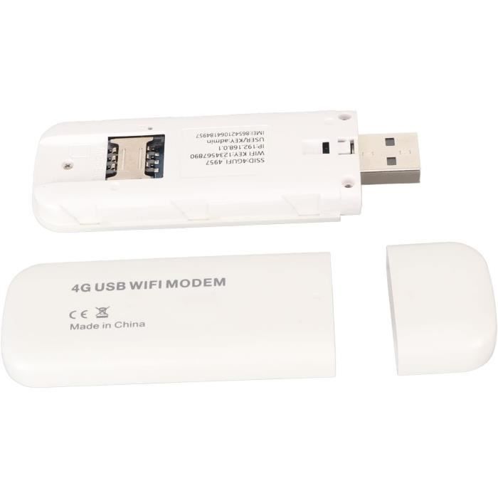 4G LTE USB Dongle Modem Stick Adaptateur WiFi Routeur 4G avec Fente pour Carte SIM, Voiture ...
