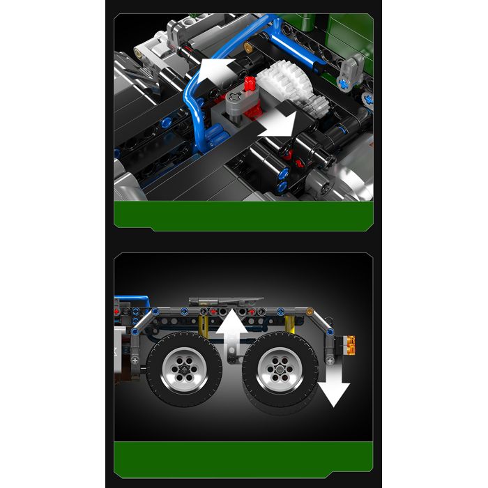 Mould King 13202 Jouets techniques de voiture Le moteur K100 Aerodyne ...