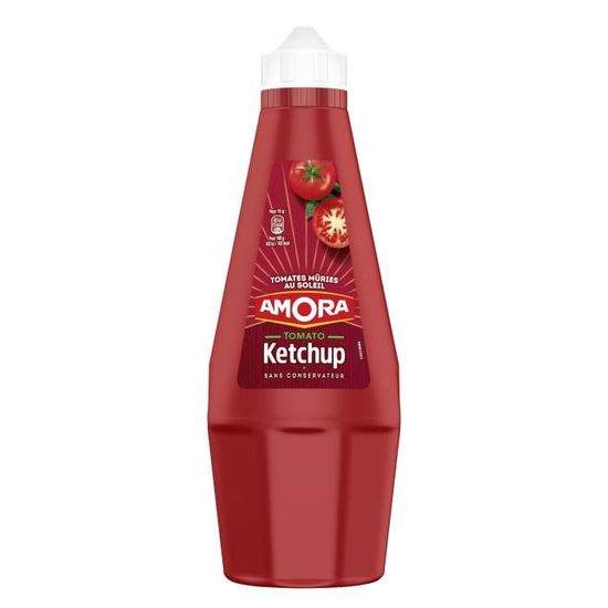 AMORA Ketchup Nature Flacon Top Up - 575 g - Cdiscount Au quotidien