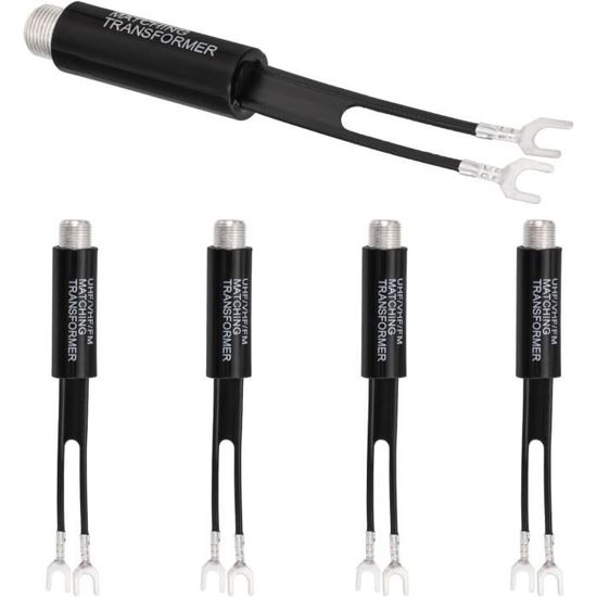 Bin 75 Ohm F-Type à 300 Ohm Antenne Balun UHF-VHF-FM Câble Double ...