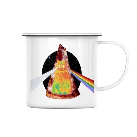 Mug en Métal Emaillé Hemisphere Spectre Diffraction Chat Collage ...