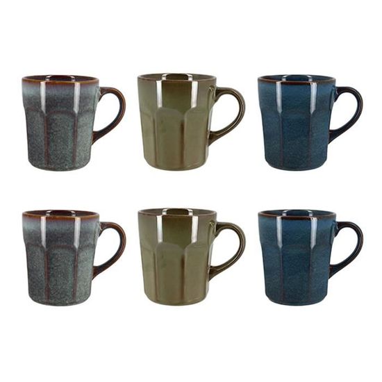 Mug - NOVASTYL - IRIZIA - 36cl - Grès - 3 coloris assortis - Cdiscount Maison