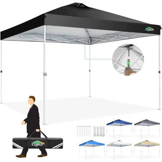 COBIZI Barnum Pliant 3x3 Professionnel One Push Tonnelle de Jardin ...