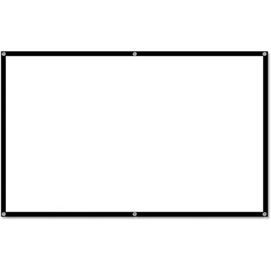 Toile De Projecteur Pliable 100 Pouces Écran De Projection Portable 16: ...