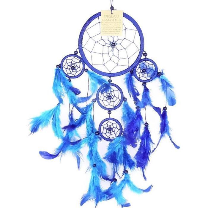 ATTRAPE-REVES Attrape Rêve Bleu Capteur de rêves Attrapeur Piège Indien ...