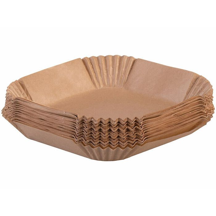200 barquettes de papier sulfurisé pour airfryer - 16 x 16 cm ...