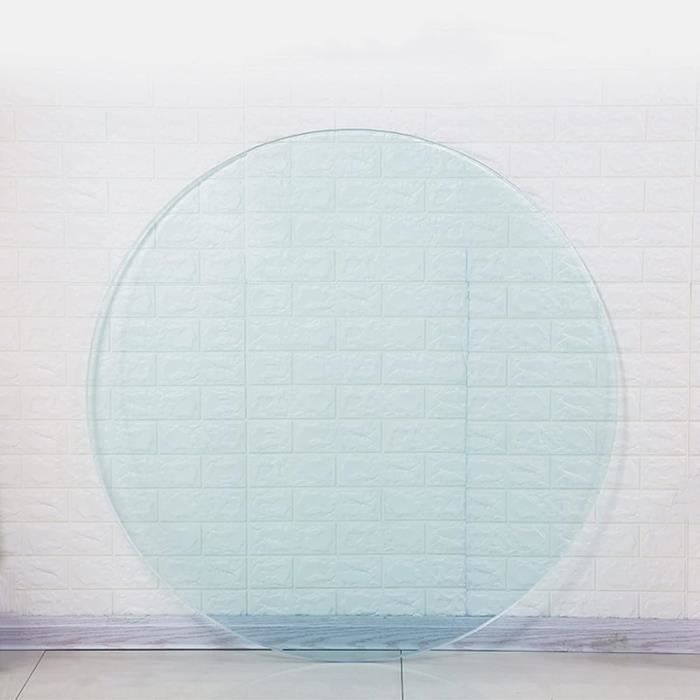 Plateau De Table Meuble-Plateau Verre Rond,Pour Les Tables De Jardin ...