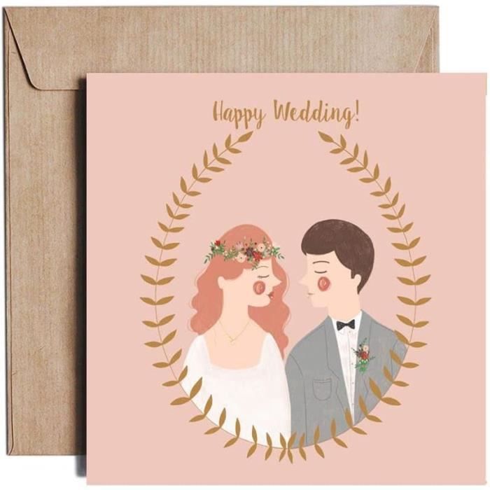 Carte d'invitation graphique unique pour mariage - Cartes d ...