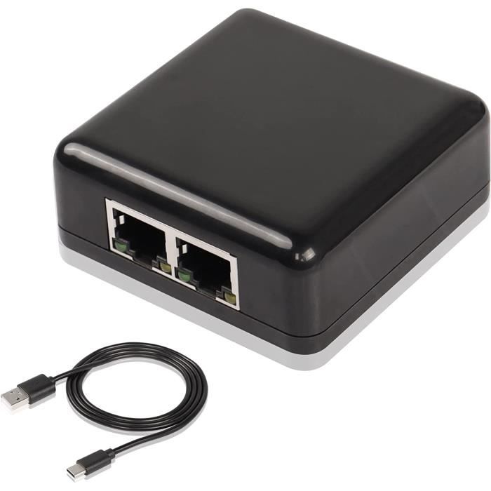 RJ45 1 to 2 Gigabit Network Splitter,1000-100Mbps Ethernet Adapter ...
