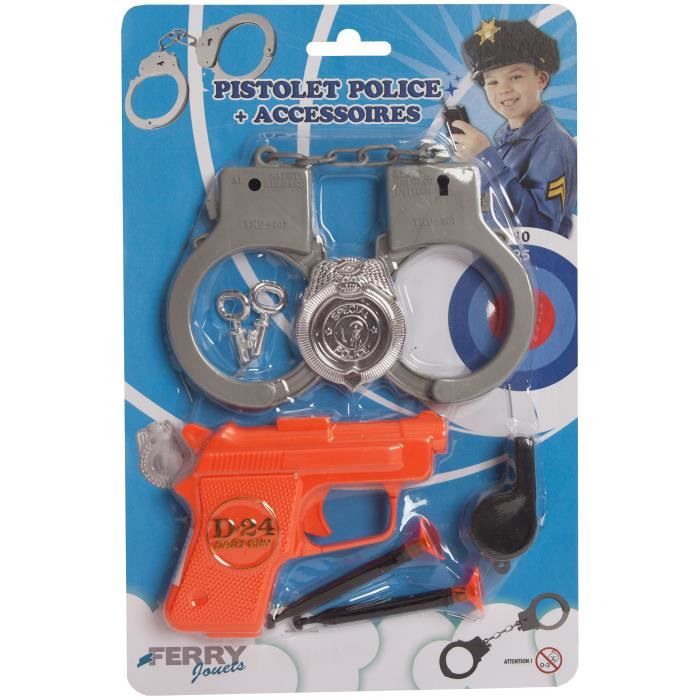 Pistolet De Police + Accessoires - Cdiscount Jeux - Jouets