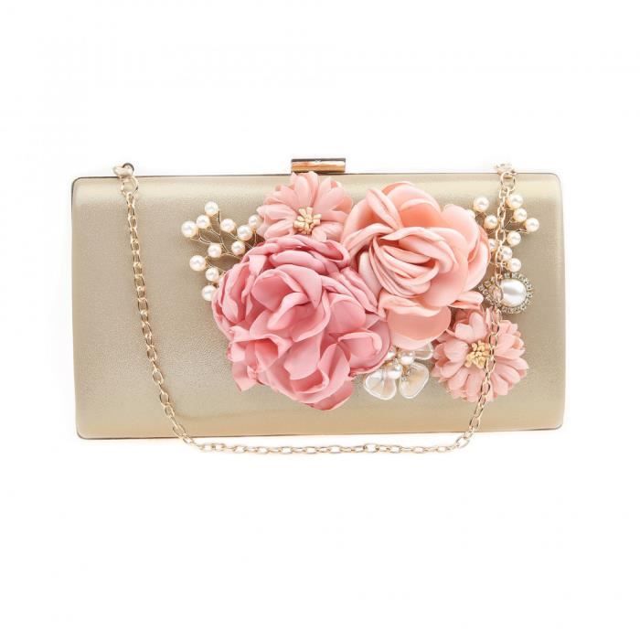 Sac à Main de Mariage Perlé Fleur pour Les Mariées,Pochette du Soir en ...