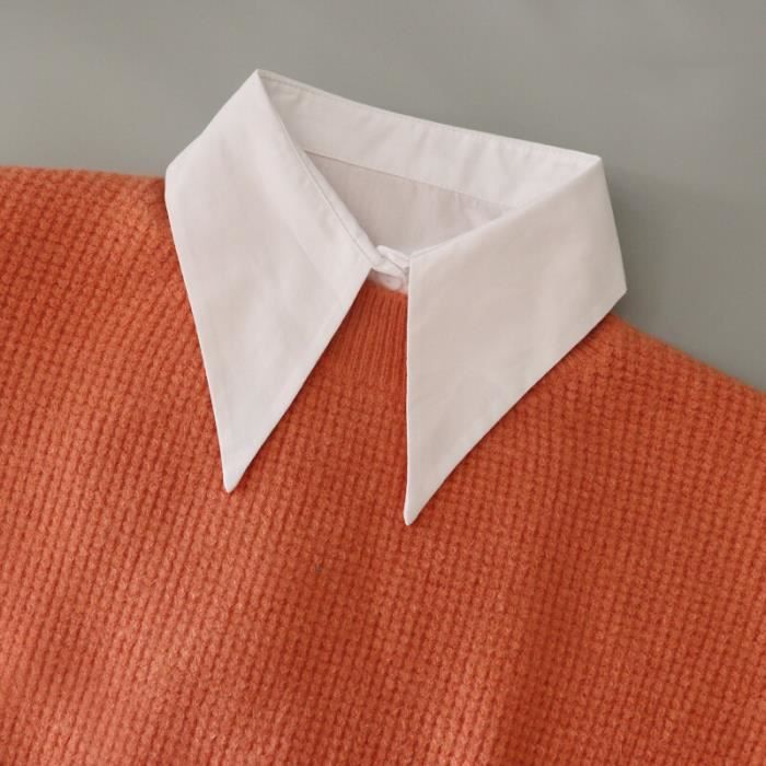 Cravate,Faux Col brodé pour homme et femme, chemise à revers amovible ...