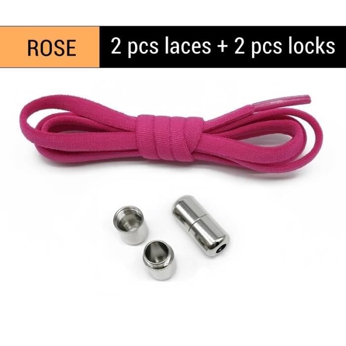 Lacets noirs élastiques sans nœuds lacets de en demi cercle pour ...