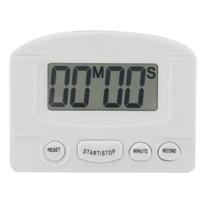 Minuterie numérique - DUOKON - Compte à rebours - Grand écran LCD ...