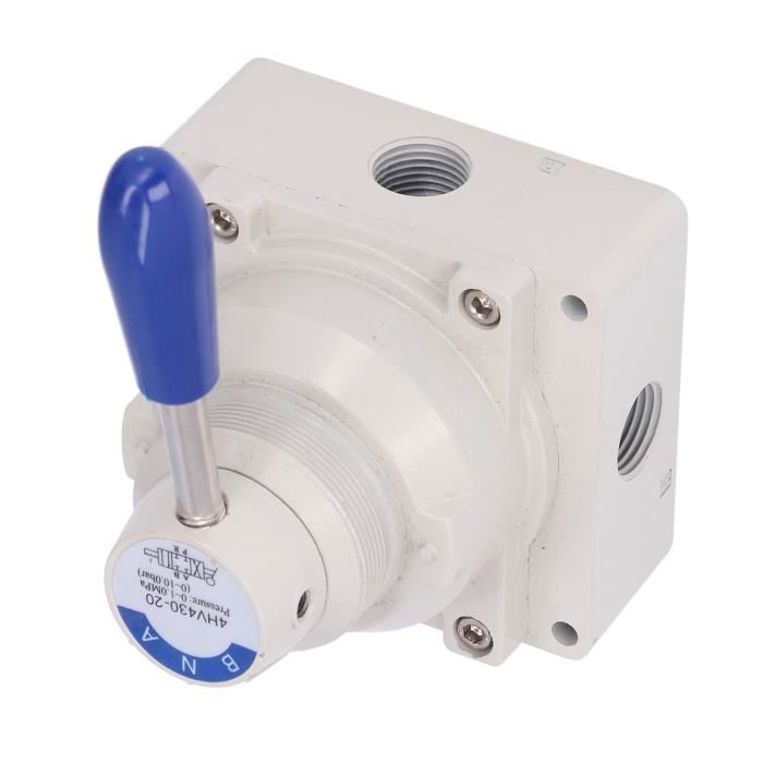 Duokon Vanne pneumatique manuelle Vanne pneumatique à main 3 positions ...