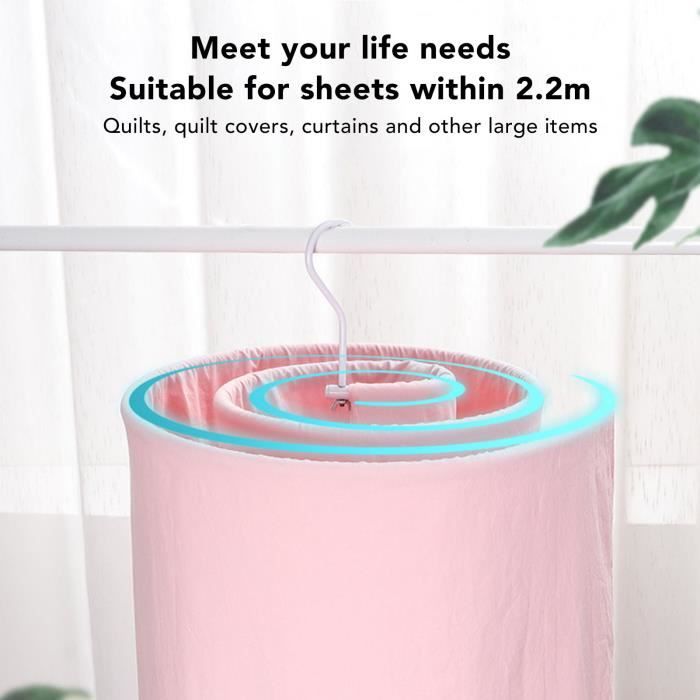 XIG Cintre rond en spirale pour draps de couette Feuilles de Couette ...