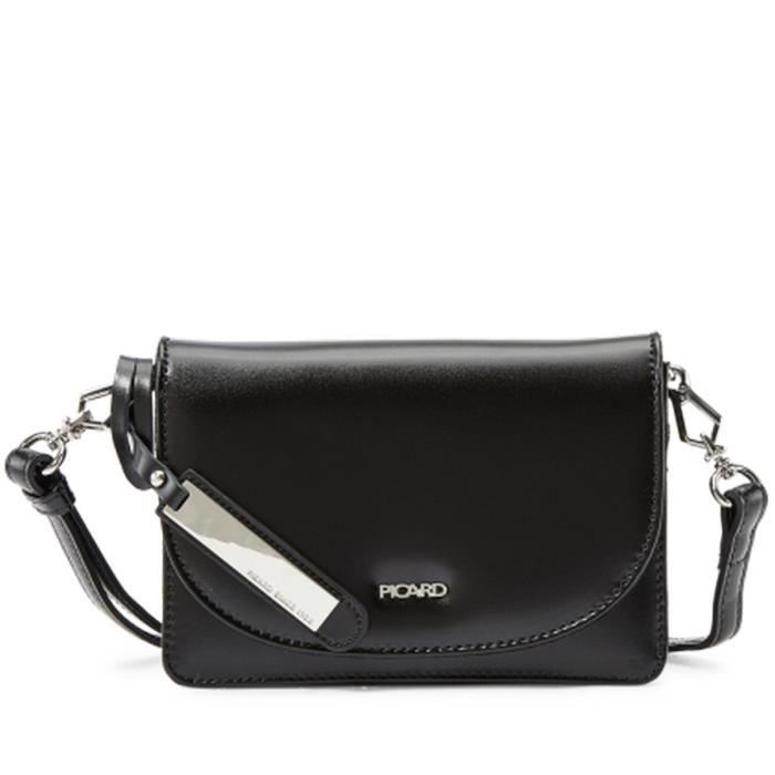 Sac à bandoulière - Picard - BERLIN - Cuir de vachette - Noir ...