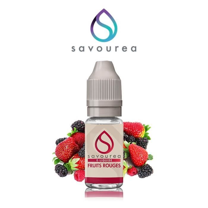 Pack 10 E-liquides Savourea Fruits Rouges - 3mg + 2 E-liquide Nicovip ...