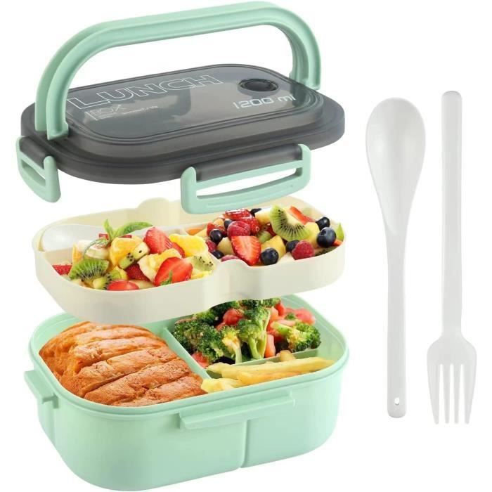 Bentobox Lunch Box avec 3 compartiments - Boîte à lunch pour enfants et ...
