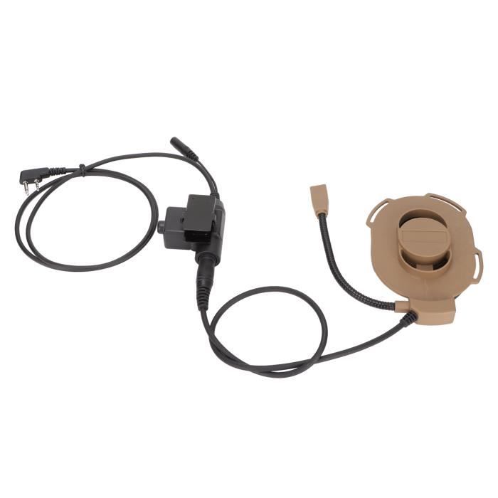 Tbest Helmet Headset, Military Headphone PU Tensile Wire Unilateral ...