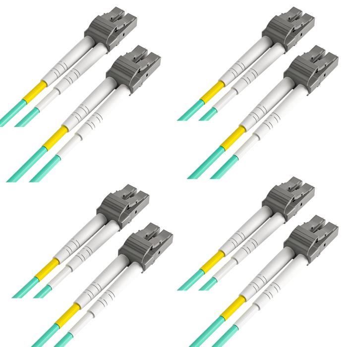 Om3 Lc À Lc Câbles Fibre Optique 3M, 50-125 Duplex Multimode Jaretiere ...