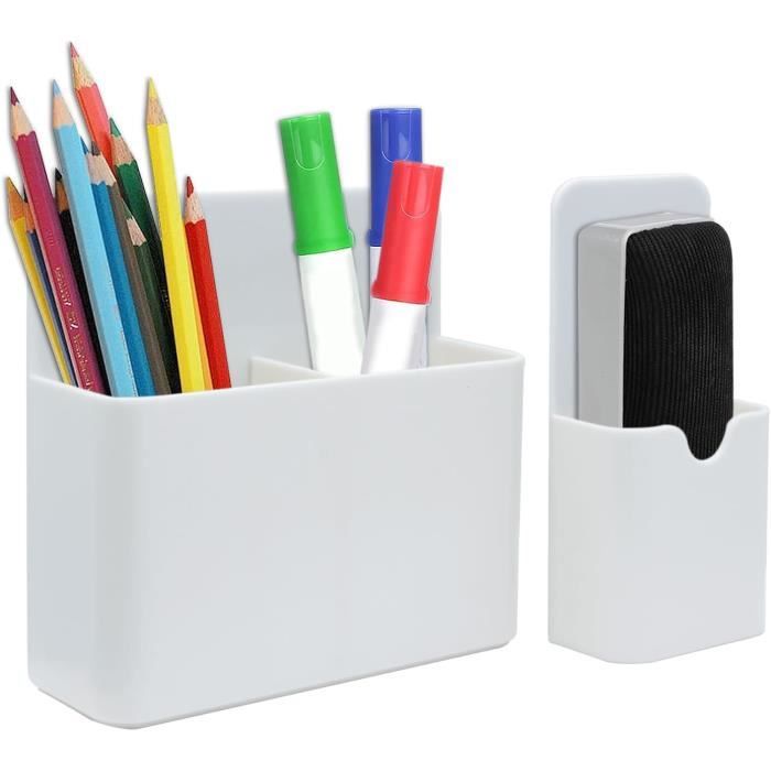 Porte Crayon Magnétique, 2 Support De Crayon Magnétique Étagères De Porte Stylo Magnétique Avec ...