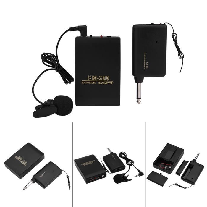 YESM Micro à pince mains libres, micro à pince à pince, sans fil pour l ...