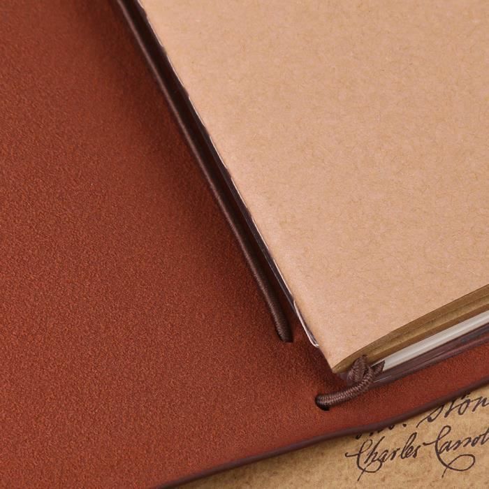 VINGVO Carnet de voyage Bloc-notes de voyage en cuir PU classique ...