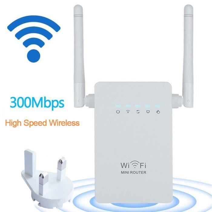 300Mbps RJ45 Routeur Wifi Répéteur de Routage Sans fil Maison PRISE UK ...