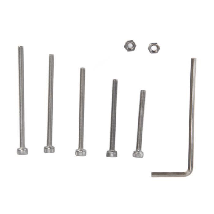 ZJCHAO Kit d'assortiment de boulons à tête hexagonale Kit d'assortiment de outillage rondelle ...