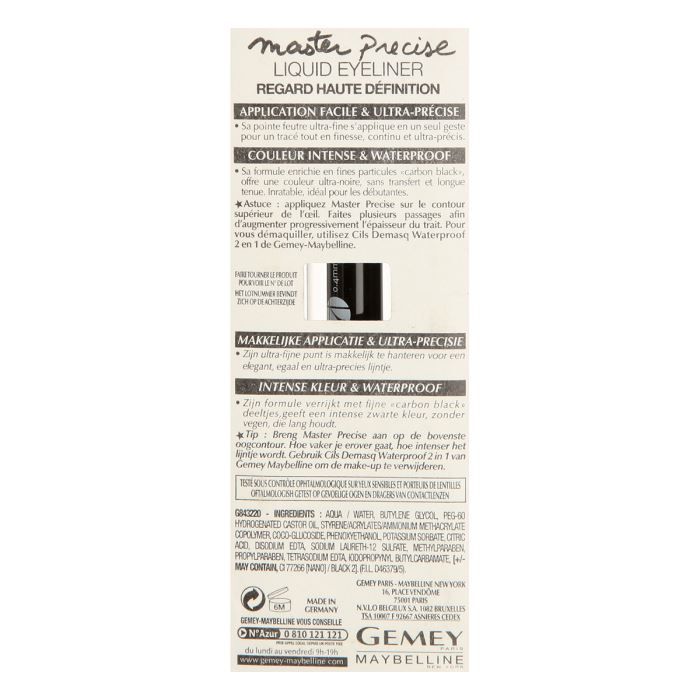 GEMEY Eye Studio Master Drama Liner Black - Cdiscount Au quotidien